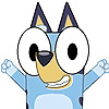 Bluey With Giant Eyes by BallanceThinro on DeviantArt