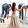 Girl is holding a man overhead with one hand by girlbasing on DeviantArt