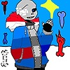 Infected sans by NabstaBlue on DeviantArt