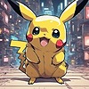 Pikachu charging with energy, by curly12345 on DeviantArt