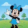 Minnie Mouse Riding A Bicycle by Goofy31 on DeviantArt