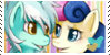 Mini portrait: Lyra and Bonbon by CherryPaintPony on DeviantArt