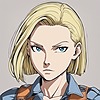 Android 18 puts a sword in the beach by zizou18 on DeviantArt
