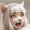 Furry Leopard Girl Silver Hair Mini Skirt 00196 by VeilArt50 on DeviantArt